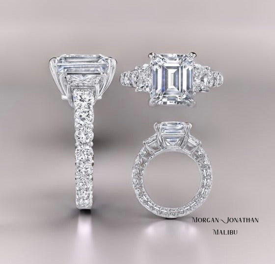 3.00 CARAT EMERALD CUT 'LEGACY DIAMOND" 18KT RING. – Morgan Jonathan
